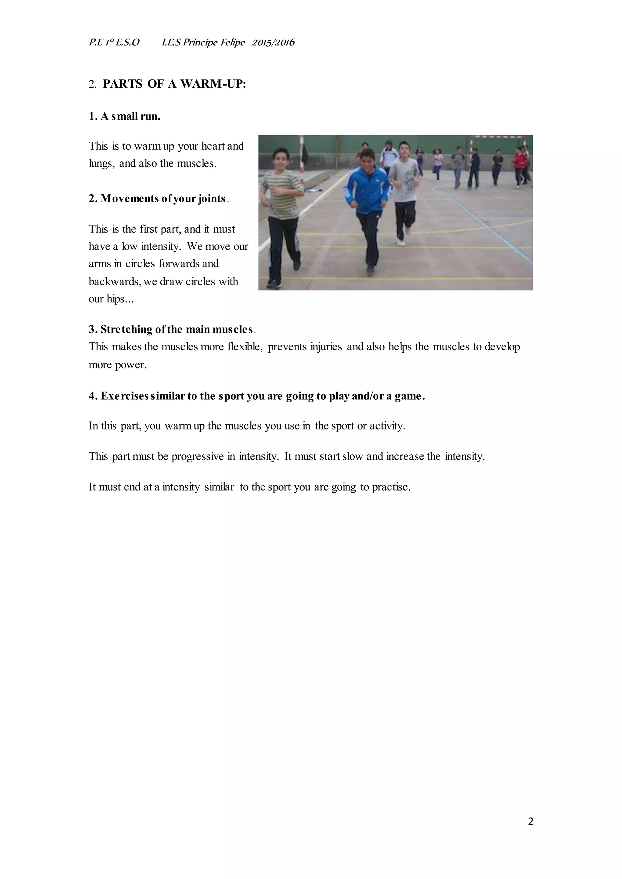 WARM UP & PHYSICAL FITNESS | DOCX