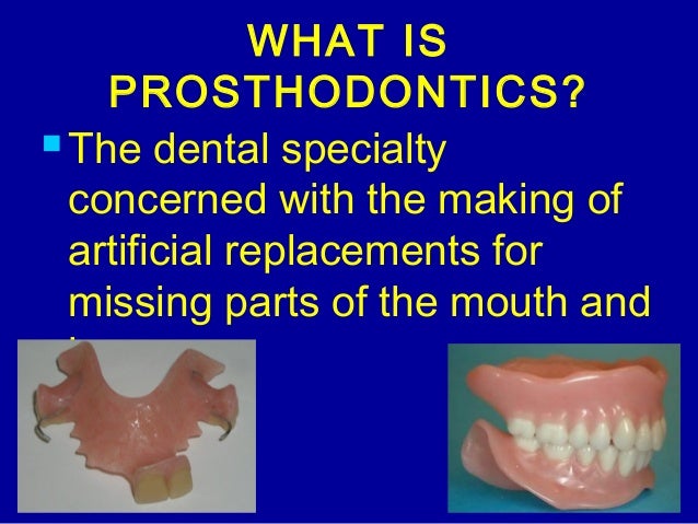 introduction to prosthodontics