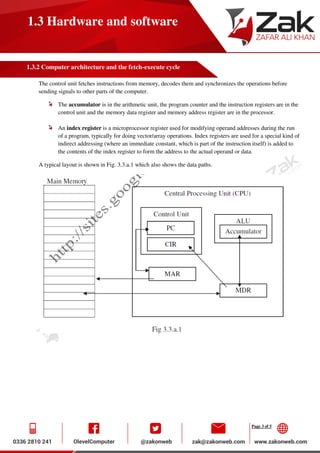 computer architecture and the fetch execute cycle By ZAK | PDF