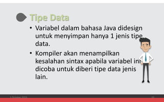 Praktikum PBO Informatika UII - Dasar pemrograman java | PPTX