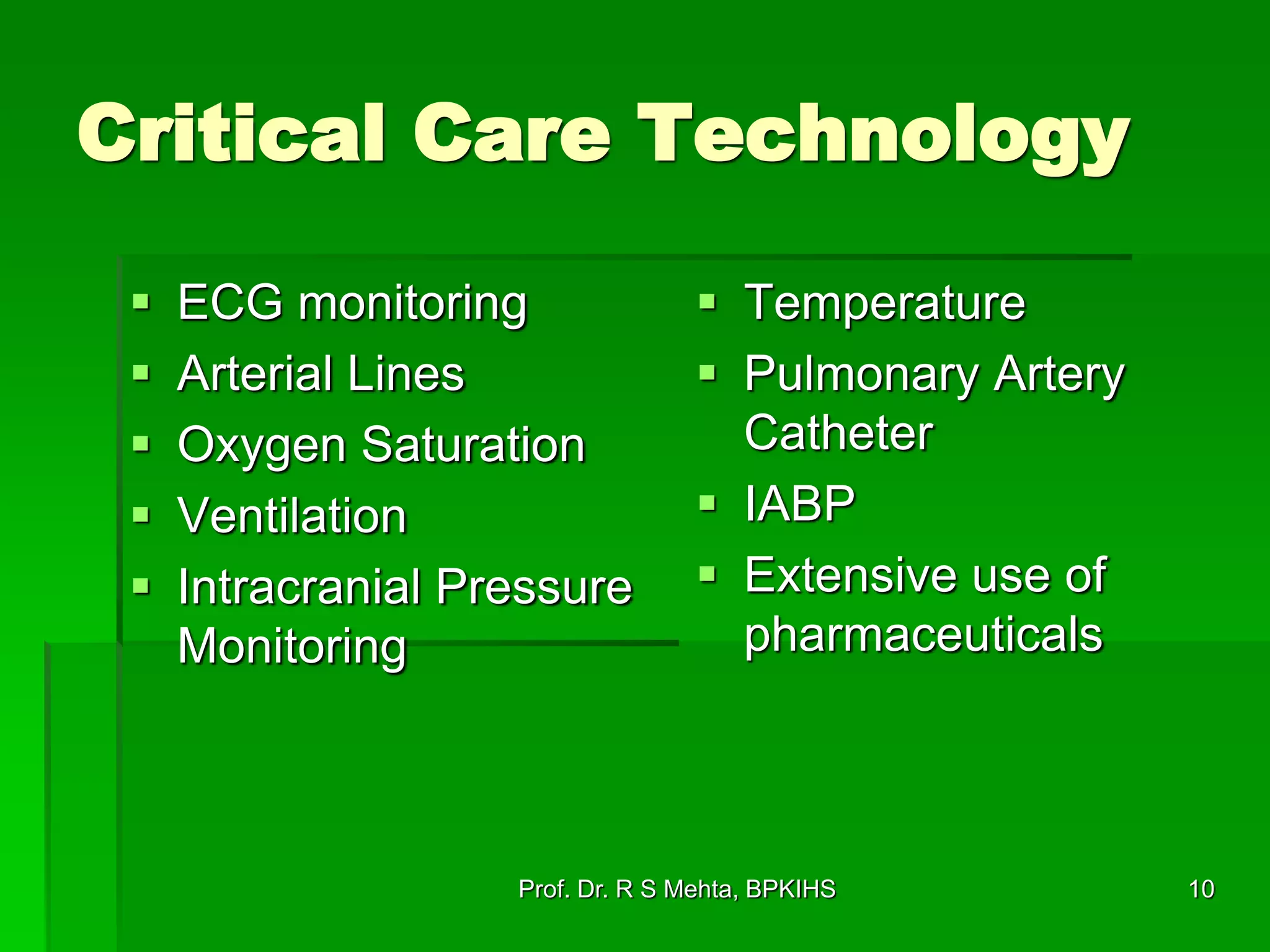 1. critical care | PPSX