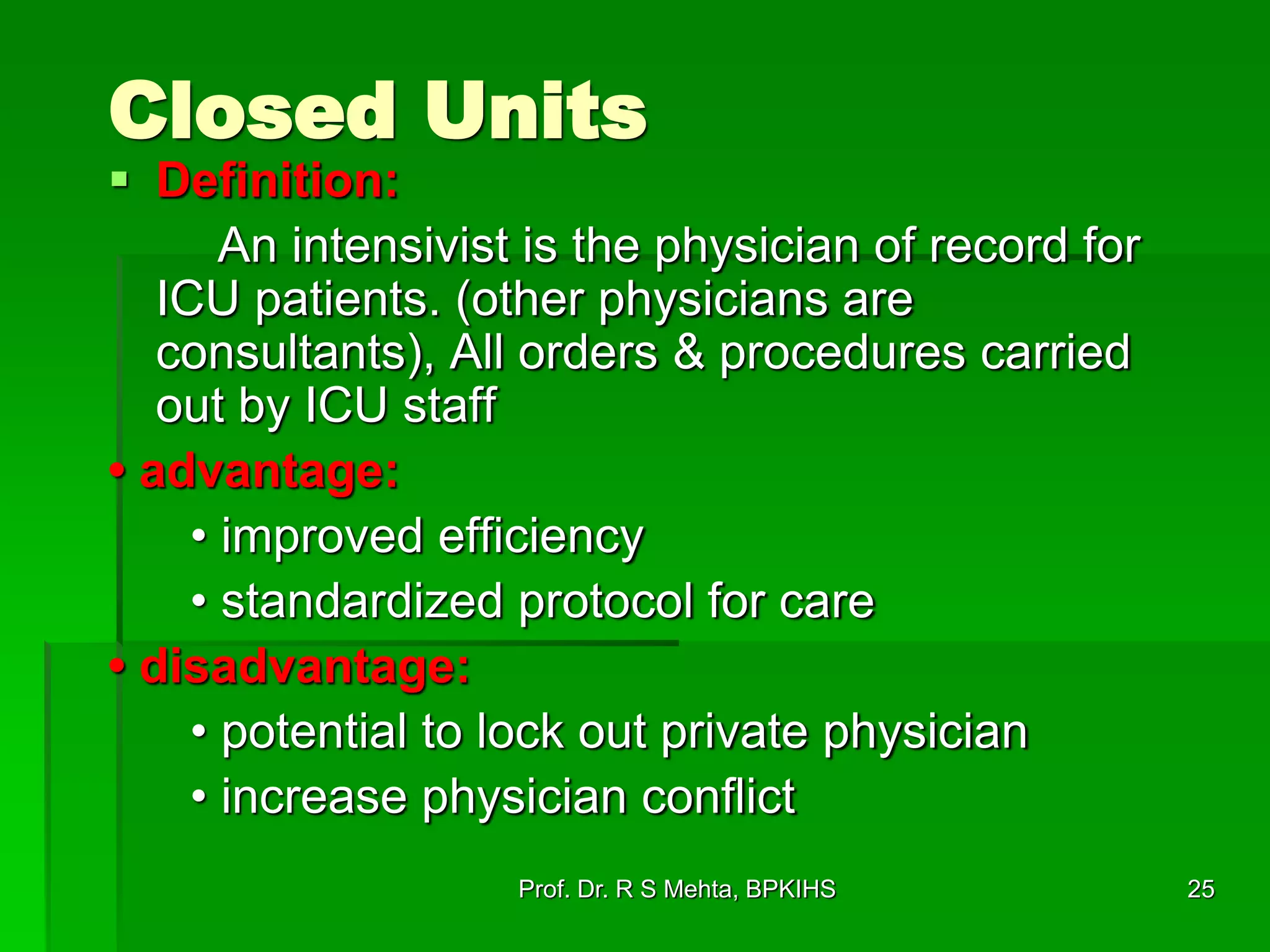 1. critical care | PPSX