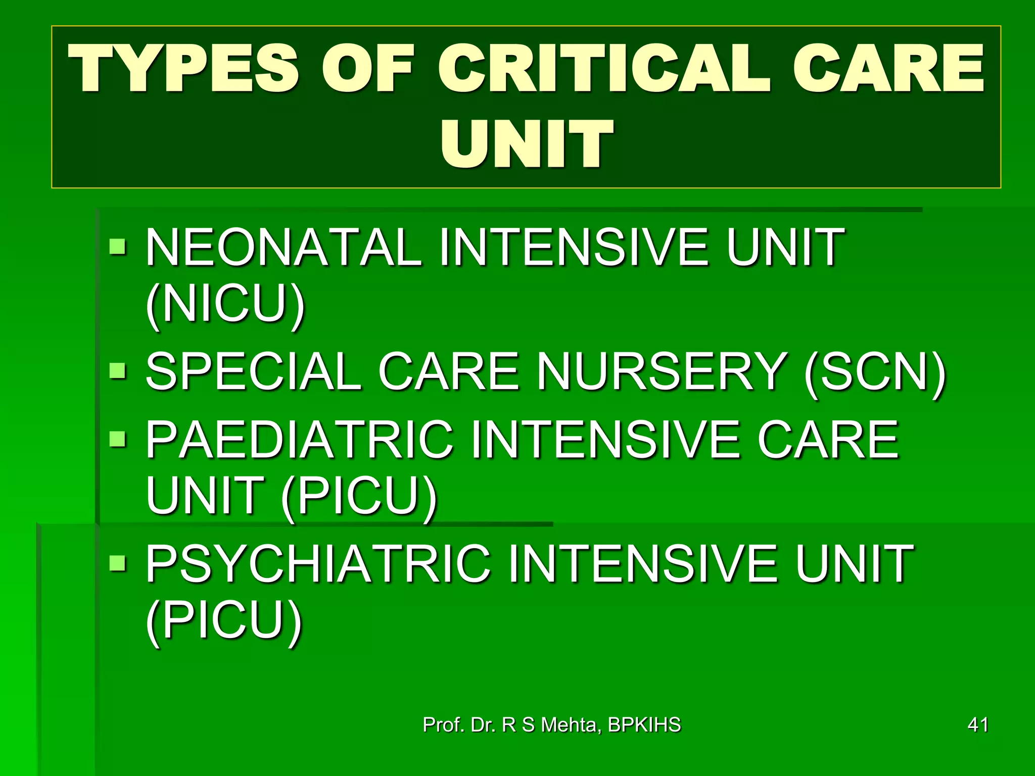 1. critical care | PPSX