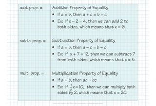 Multiplication Property Of Equality Proof
