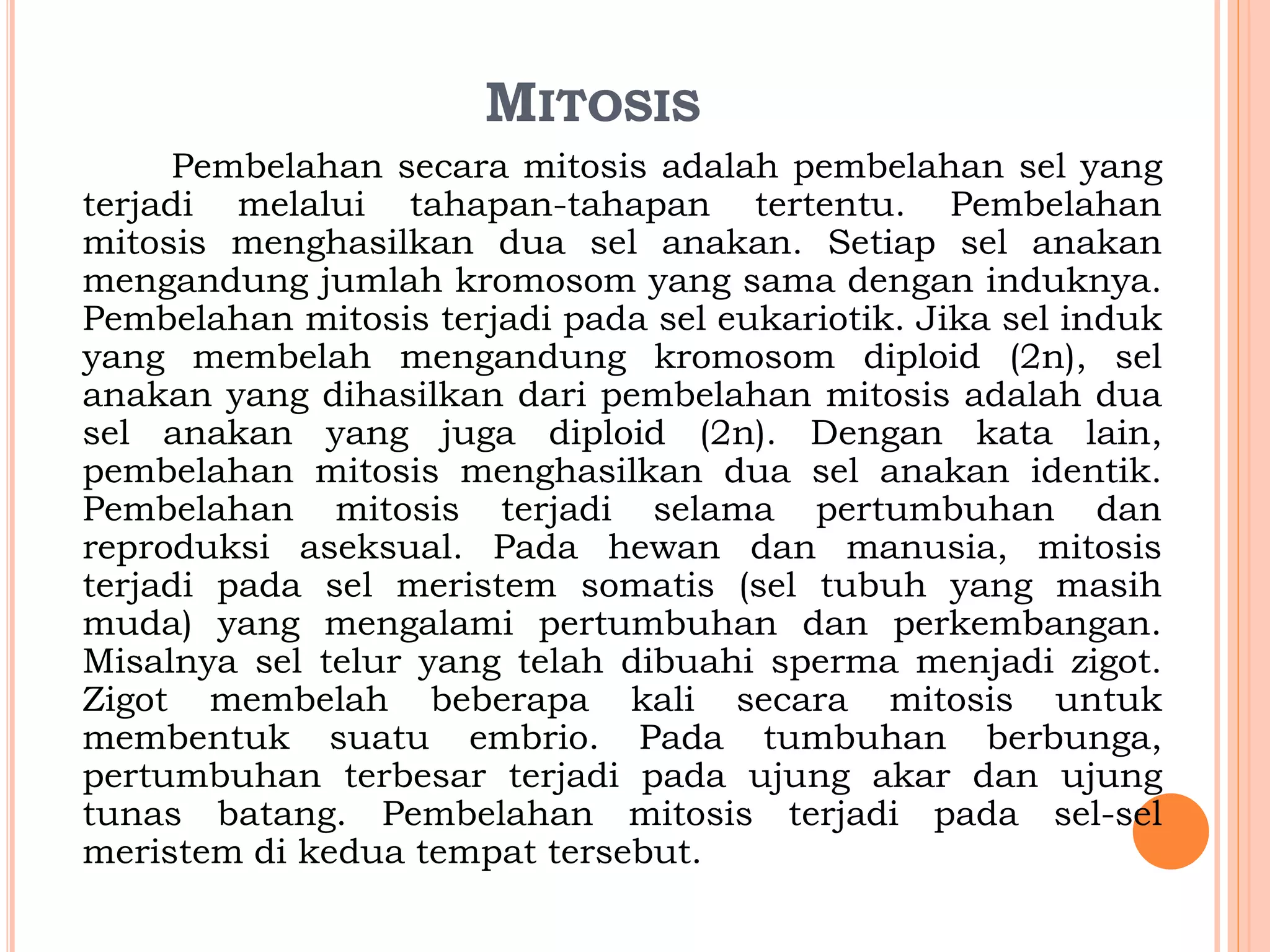 1. macam macam mitosis, meiosis, amitosis | PPTX