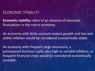 Economic Stability Definition