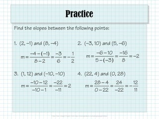 1.3.2C Equations of Lines | PPT