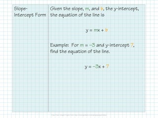 1.3.2C Equations of Lines | PPT