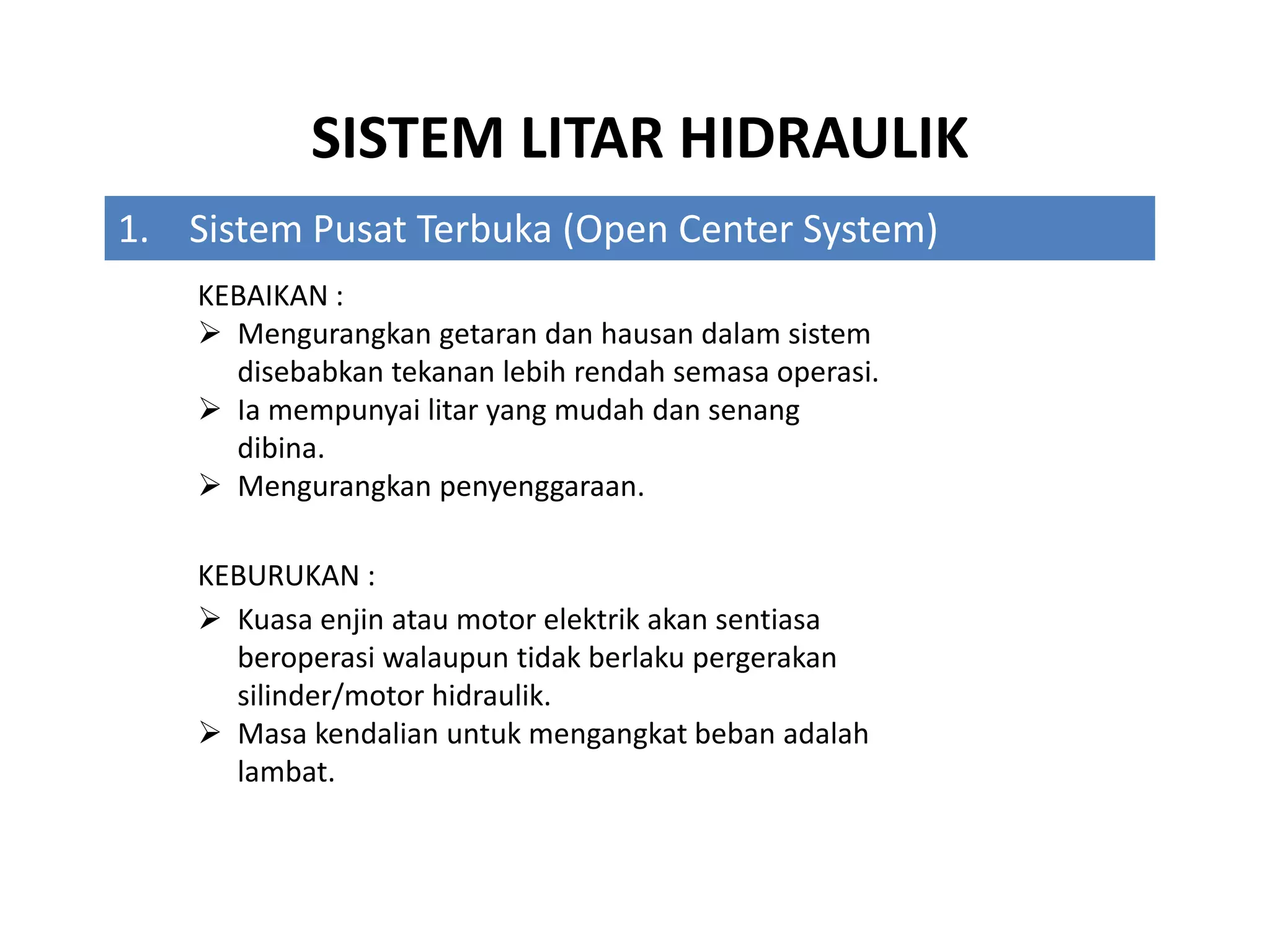 1.sistem litar hidraulik | PPTX