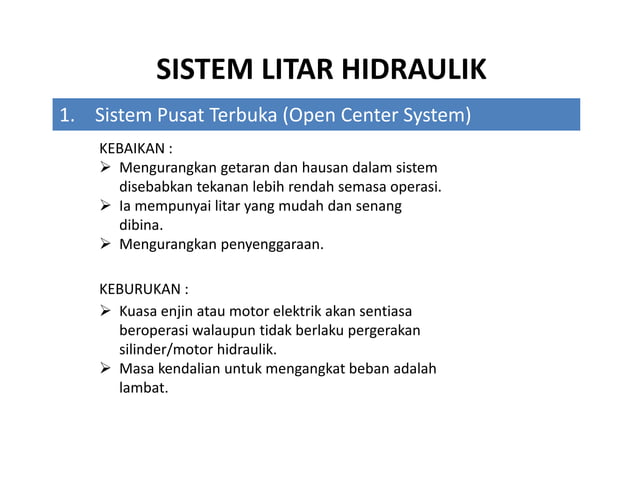 1.sistem litar hidraulik | PPTX