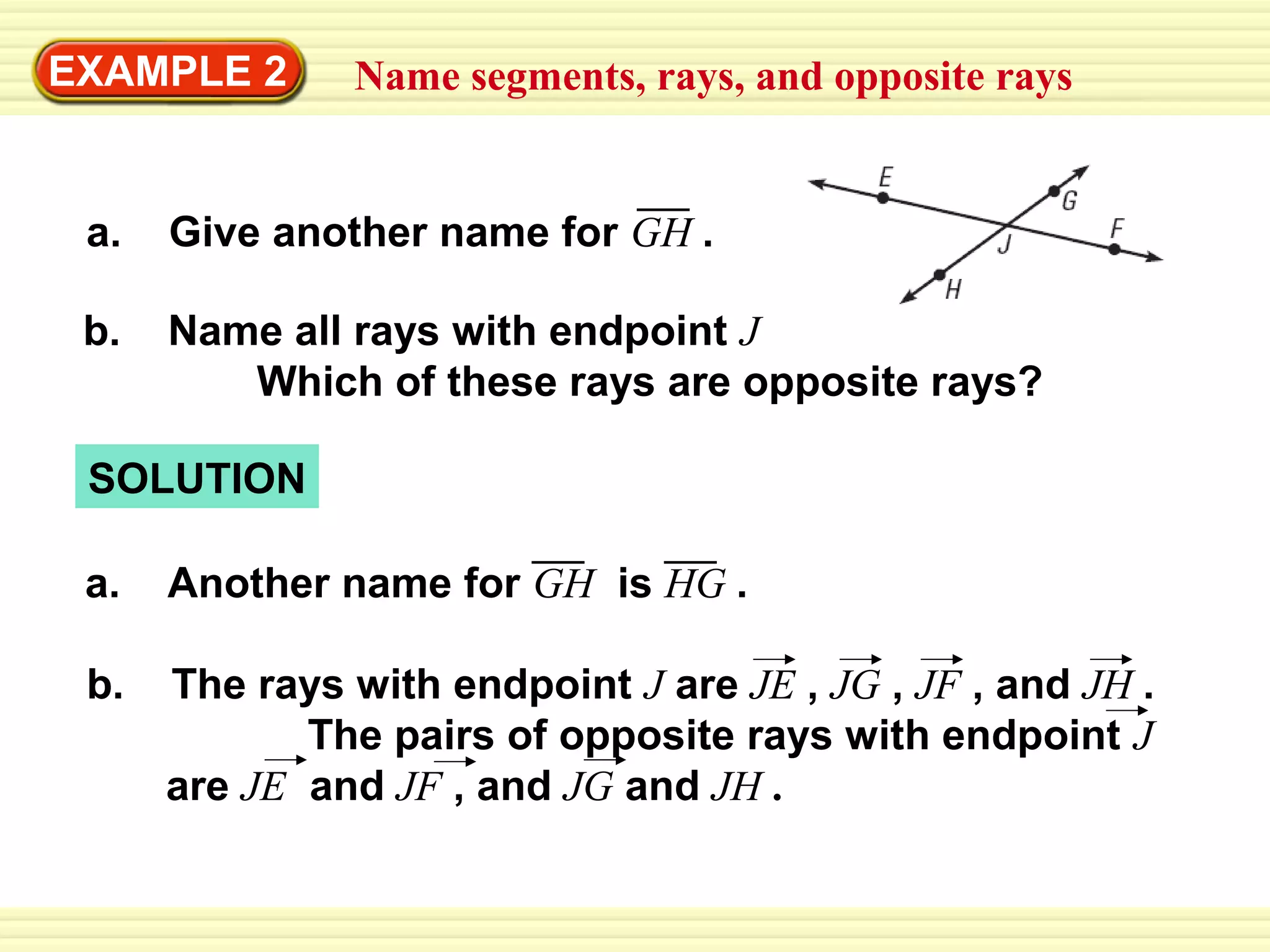 Points, Lines and Planes | PPT