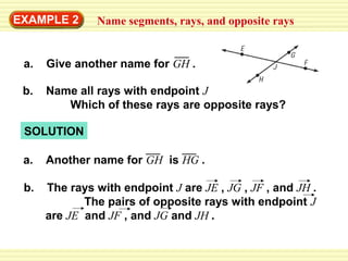 Points, Lines and Planes | PPT