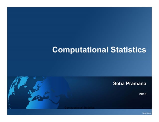 Introduction To Computational Statistics Ppt