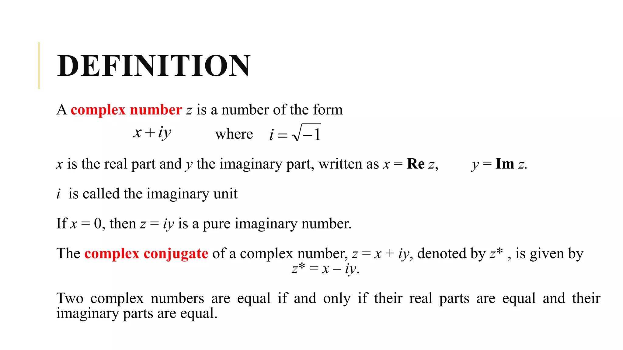1. introduction to complex numbers | PDF
