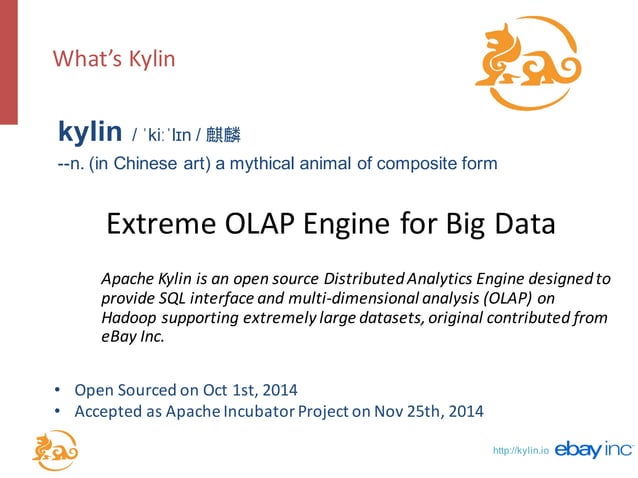 1. Apache Kylin Deep Dive - Streaming and Plugin Architecture - Apache Kylin Meetup @Shanghai | PDF