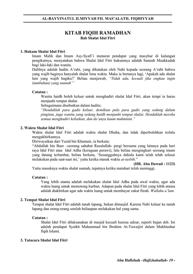 1. kitab fiqih ramadhan | PDF