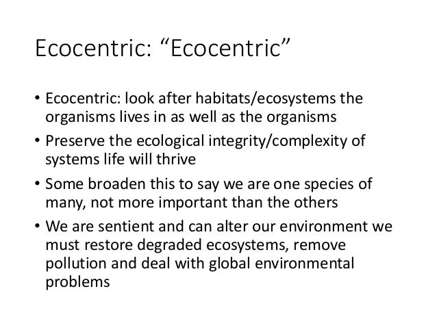 1.1 Environmental value systems