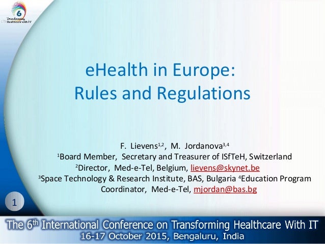 EHealth In Europe Rules And Regulations ehealth-in-europe-rules-and-regulations