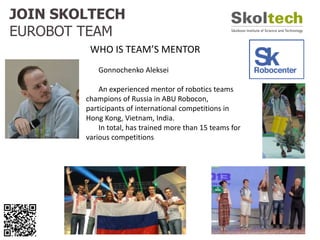Skoltech eurobot | PPT