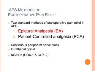 implementation of acute pain services in hospital update - dr. Takdir ...