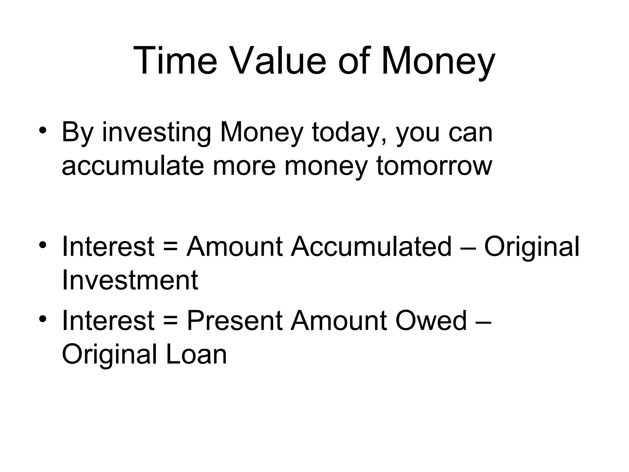 1. interest and equivalence | PPT