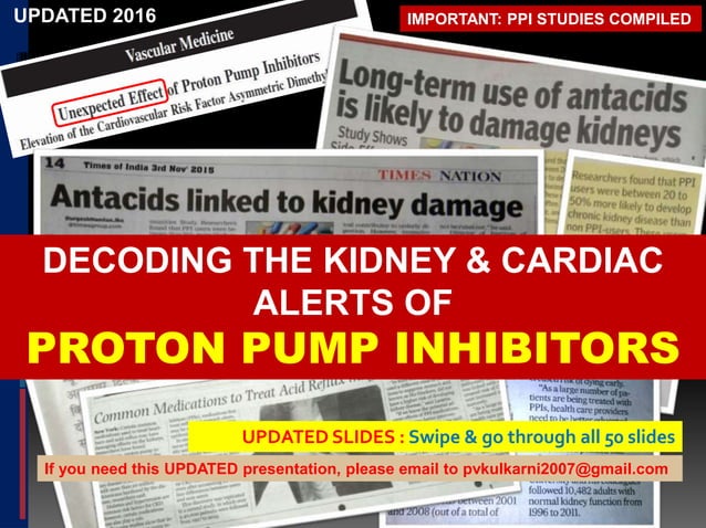 Review of new alerts on PROTON PUMP INHIBITORS (PPI) adverse effects ...
