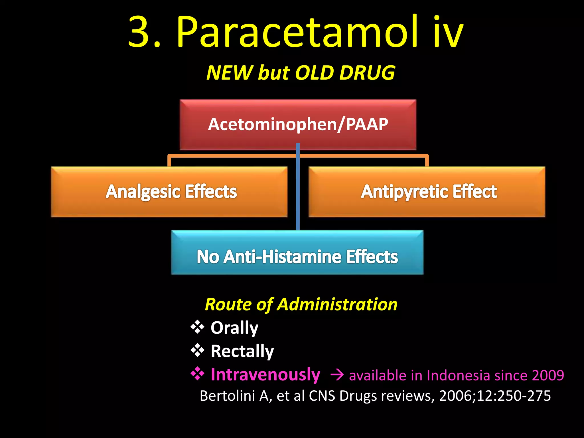 dr.Husni - paracetamol iv as a safety analgesic | PPTX