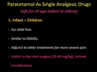 dr.Husni - paracetamol iv as a safety analgesic | PPTX