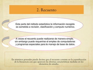 Método Estadístico | PPT