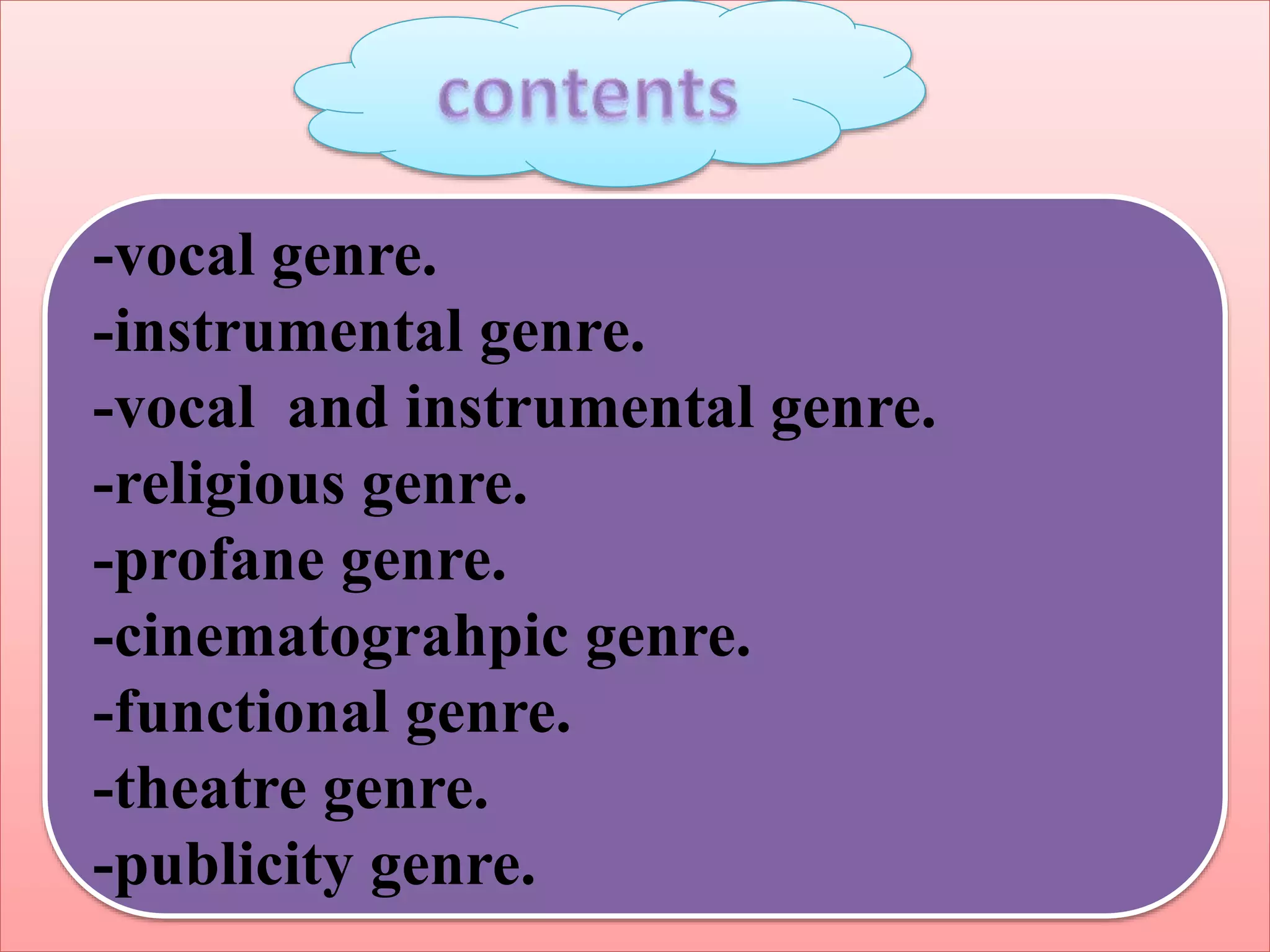 music genres | PPTX