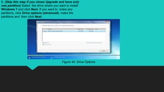 Windows 7 installation | PPT