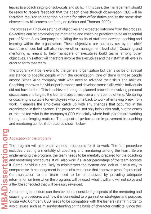 MBA Dissertation Example on CEO Coaching | PDF