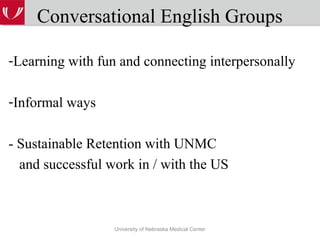 Conversational English Groups for ESL students | PPT