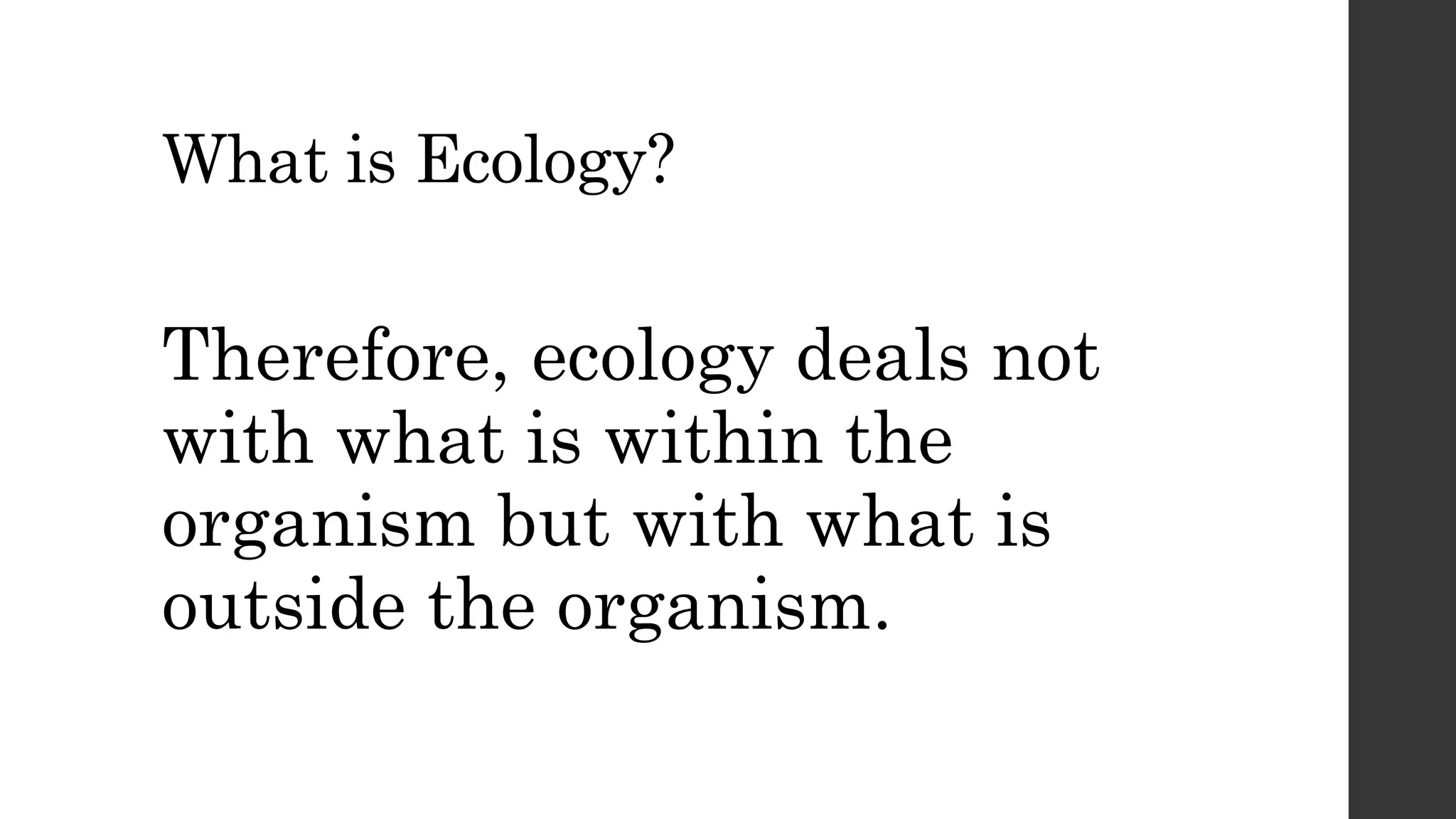 1.2 scope and meaning of ecology | PPTX