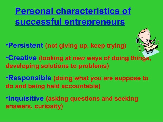 entrepreneurs skills and characteristics