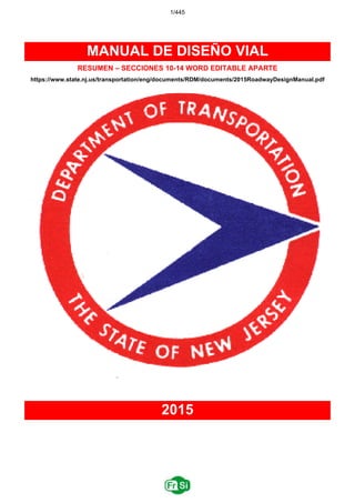 Njdot Road Design Manual