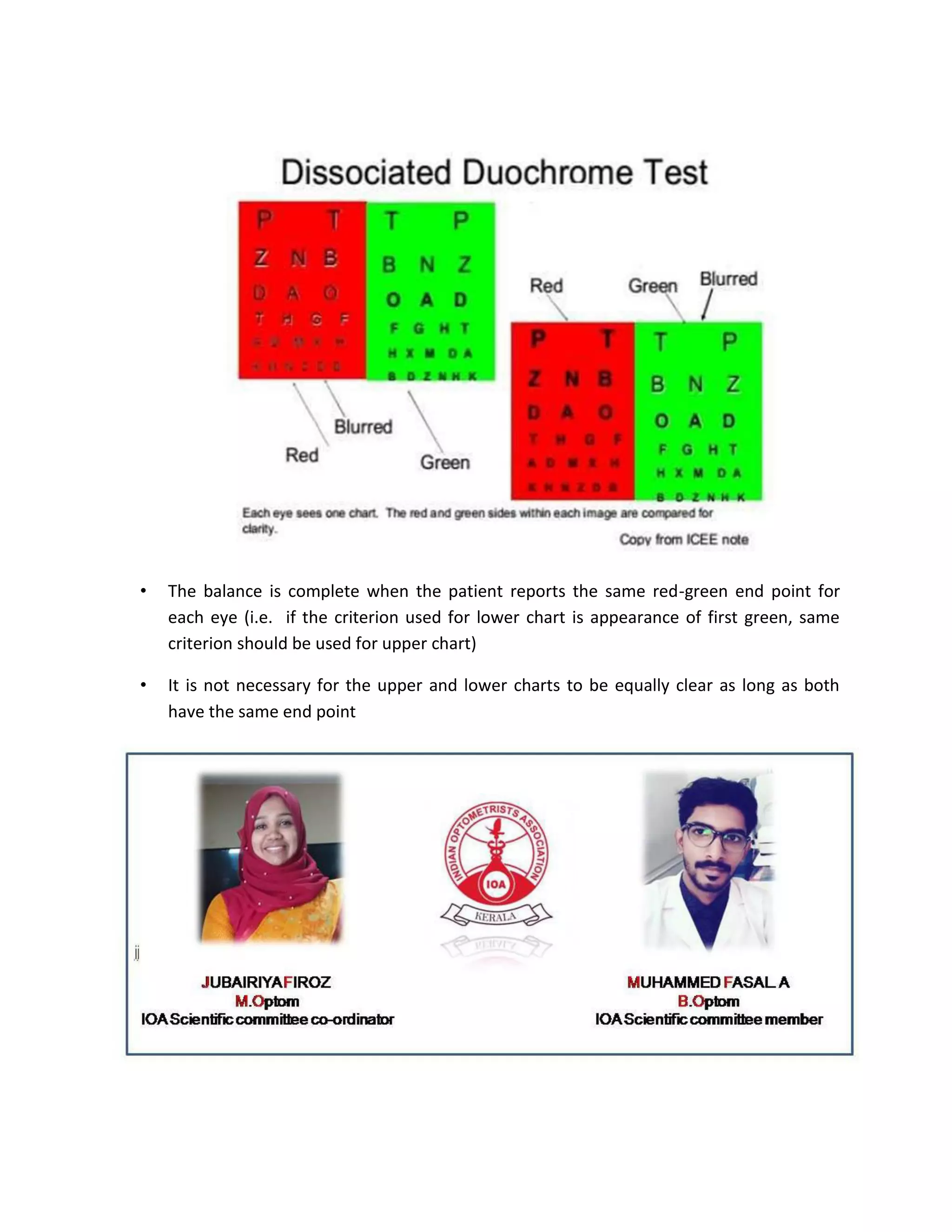 binocular balancing by optom faslu muhammed | PDF
