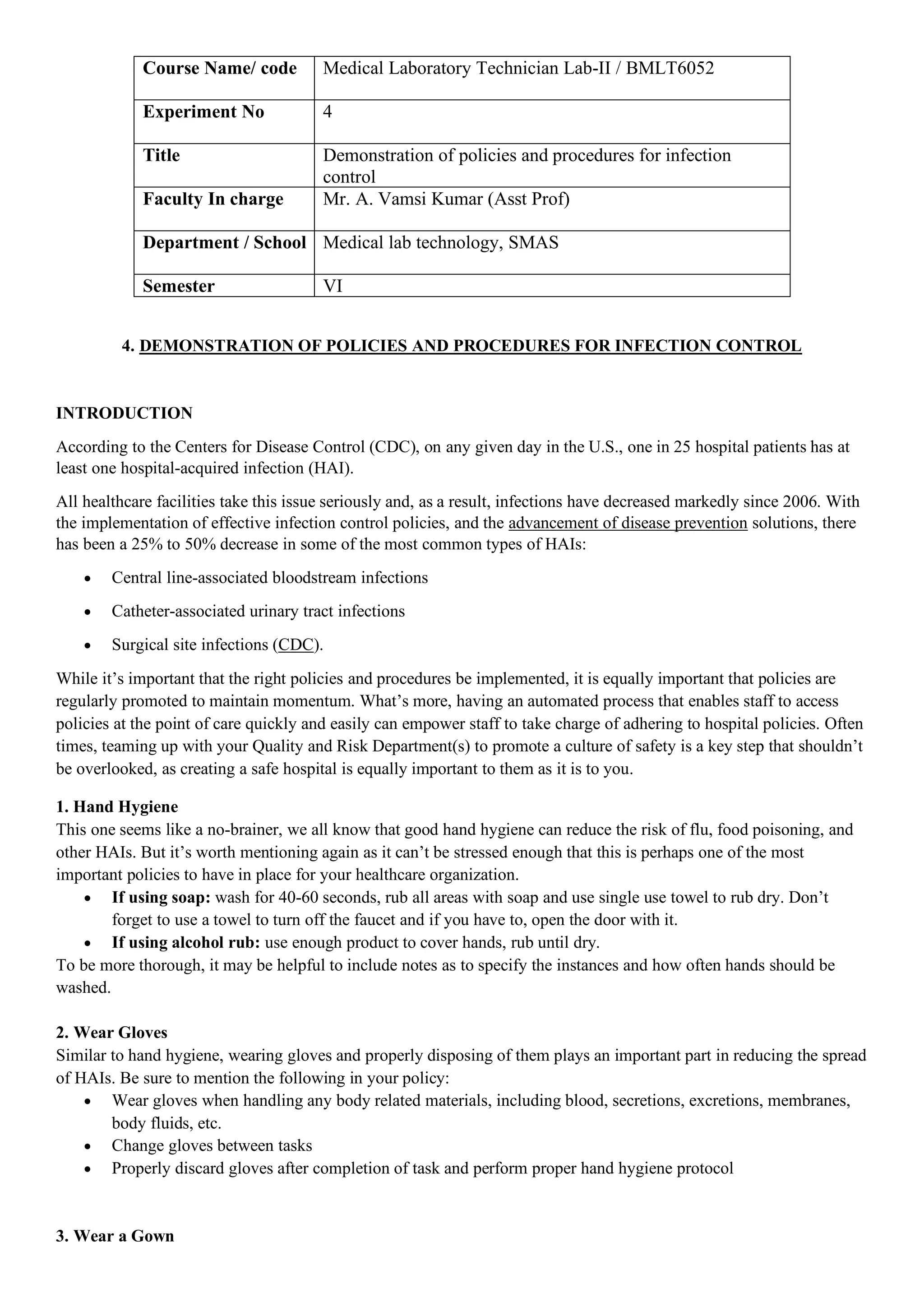 Medical Laboratory technology Lab Manual for MLT students | PDF