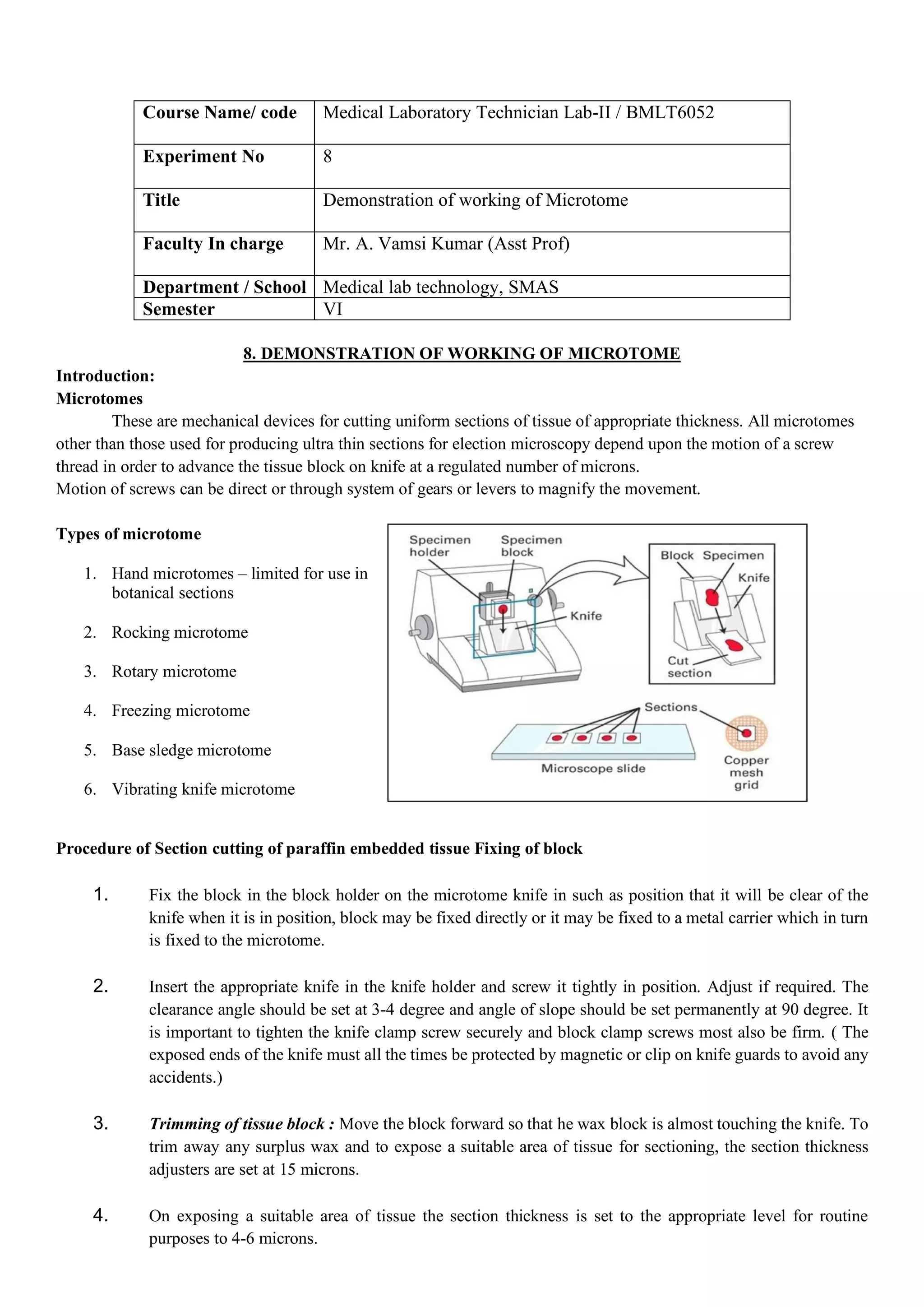 Medical Laboratory technology Lab Manual for MLT students | PDF