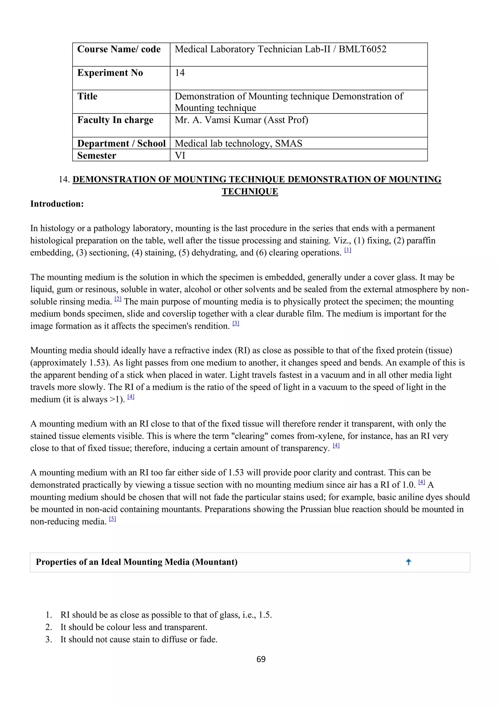 Medical Laboratory technology Lab Manual for MLT students | PDF