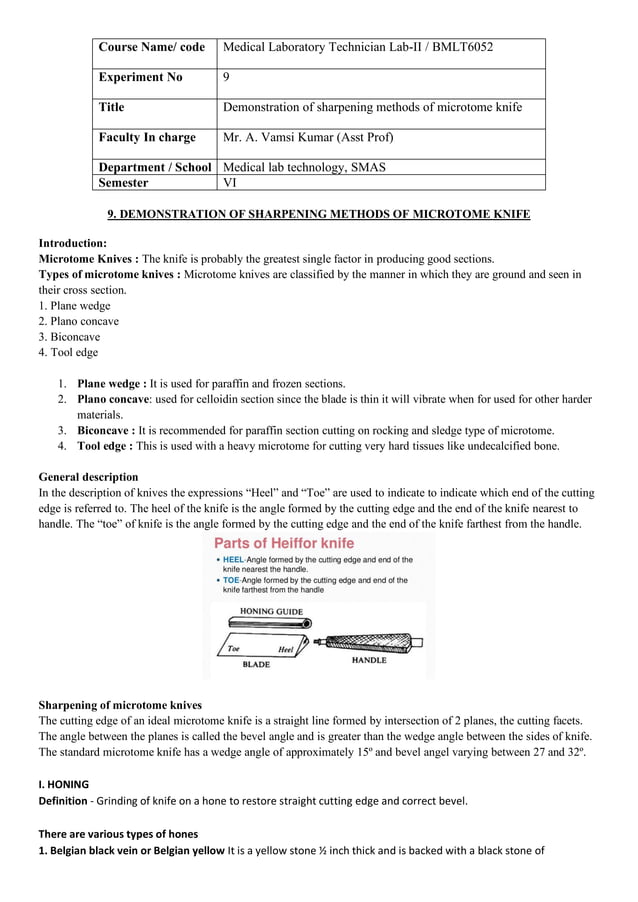 Medical Laboratory technology Lab Manual for MLT students | PDF