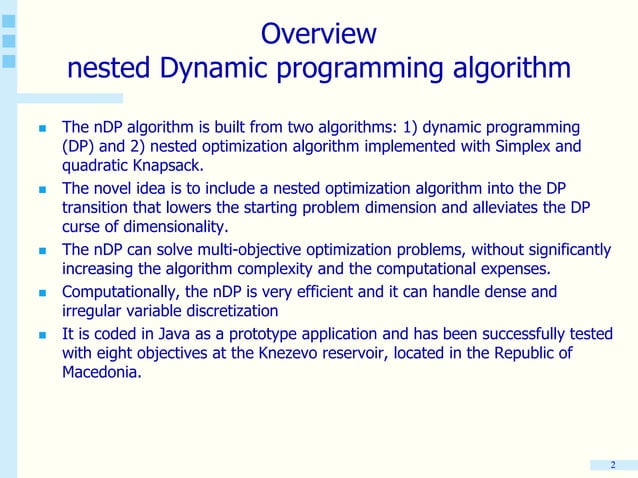 Nested Dynamic Programming Algorithm Ppt