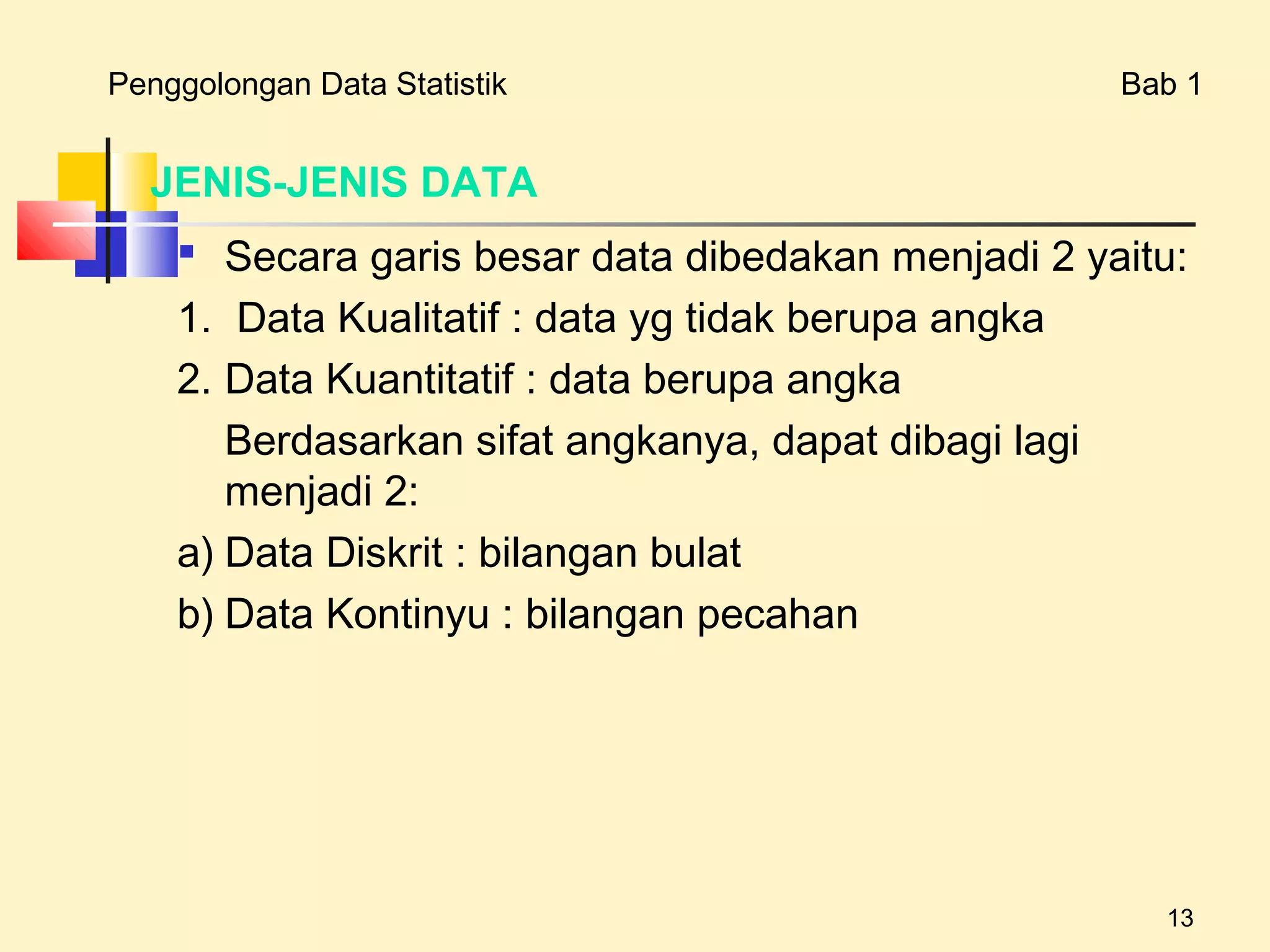 PENGENALAN STATISTIK | PPT