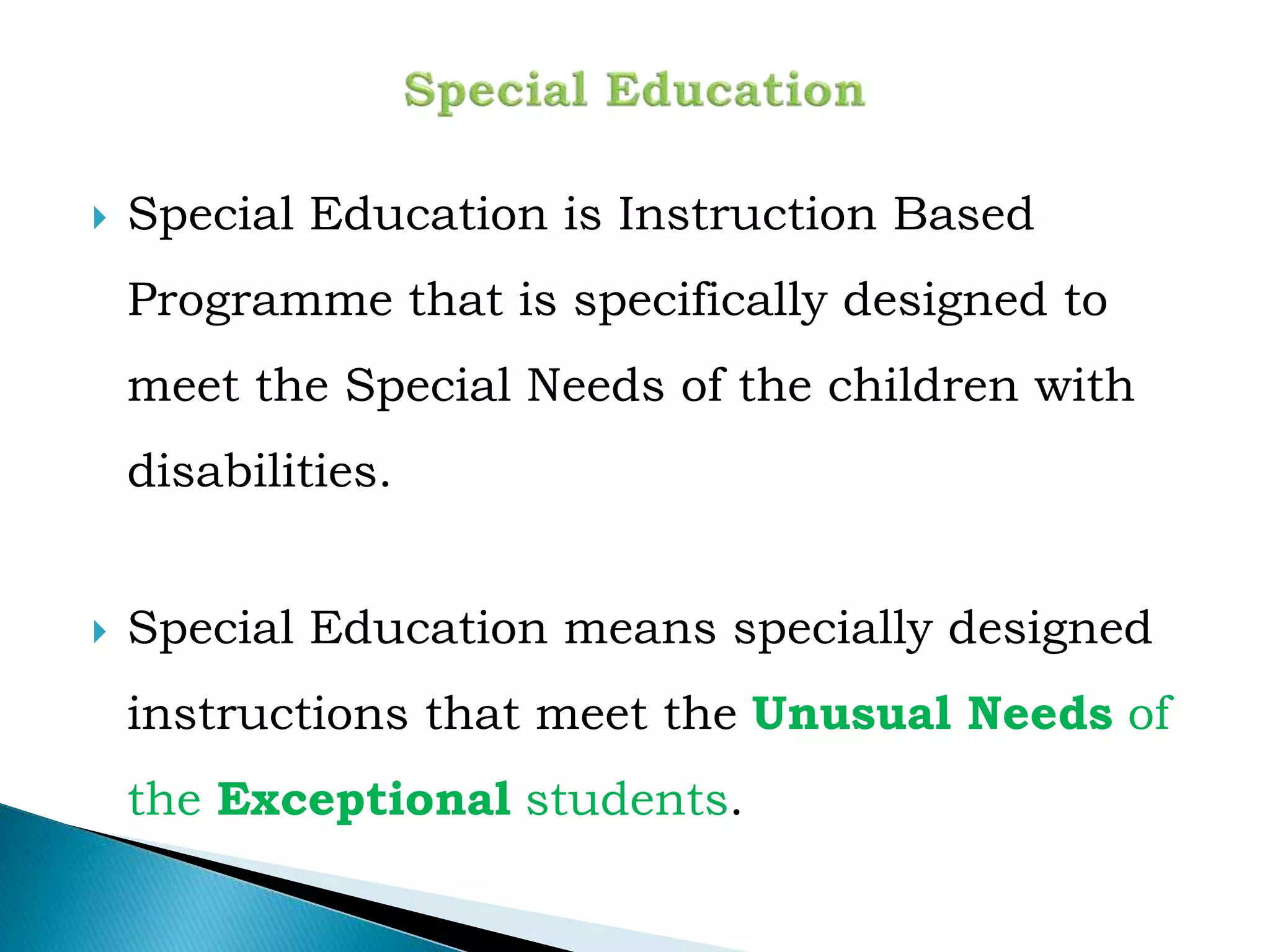 1. special education | PPTX