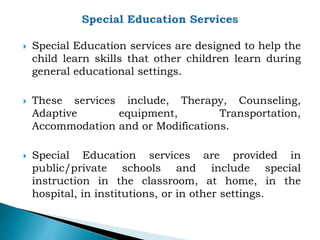 1. special education | PPTX