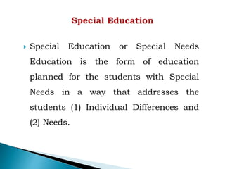 1. special education | PPTX
