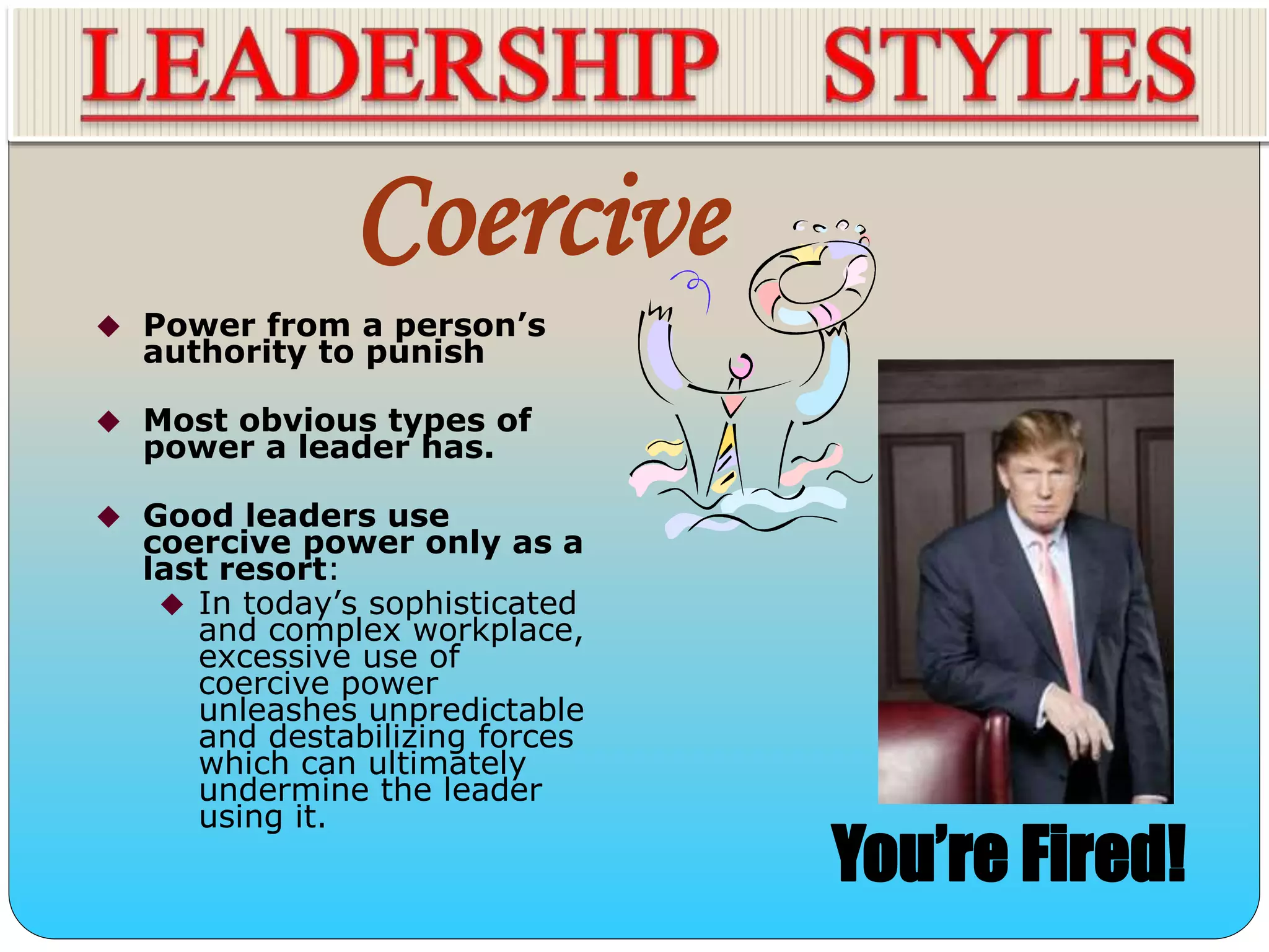 LEADERSHIP, LEADERSHIP STYLES and RECREATIONAL LEADERS | PPTX