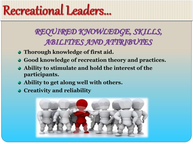 LEADERSHIP, LEADERSHIP STYLES and RECREATIONAL LEADERS | PPTX ...