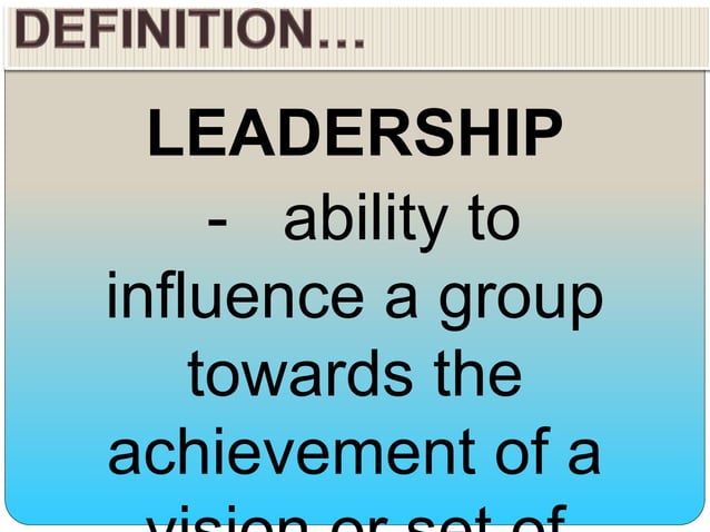 LEADERSHIP, LEADERSHIP STYLES and RECREATIONAL LEADERS | PPTX ...