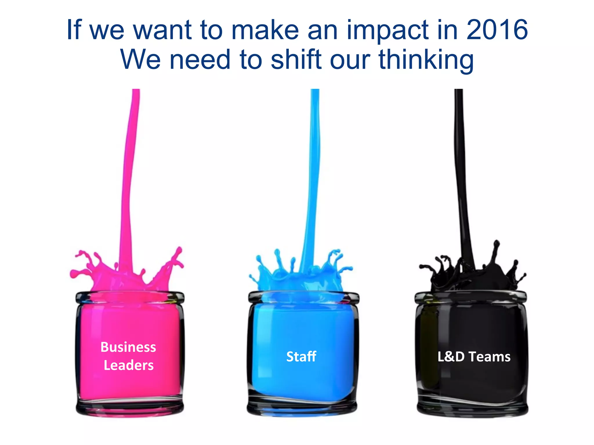 Make 2016 the Year of Learning Impact: Learn From the Leaders | PPT